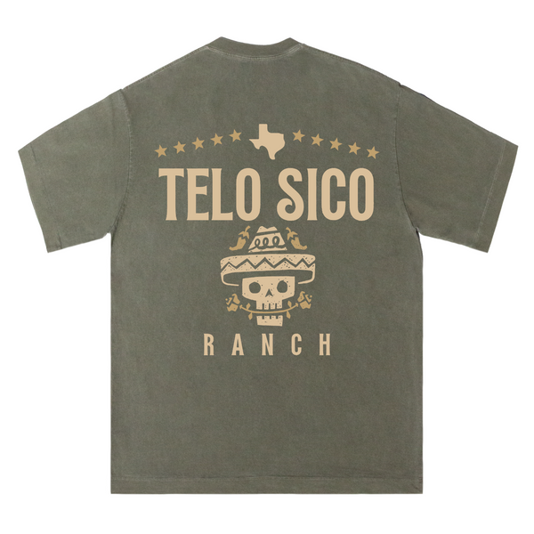 Men's 100% Cotton Telo Sico Ranch Texas Skull Tee – DustWorn