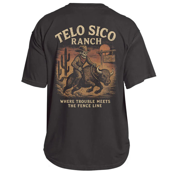 Men's 100% Cotton slang "Telo Sico Ranch" T-shirt – DustWorn